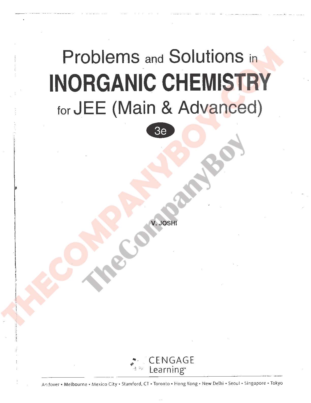 Cengage Chemistry All Book PDF For Class 11 and 12 and IIT JEE and NEET ...