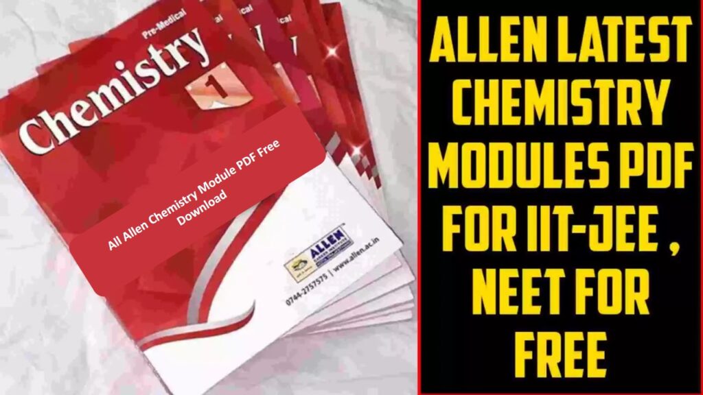 [2026] Allen Chemistry Module Pdf Free Download - PDF