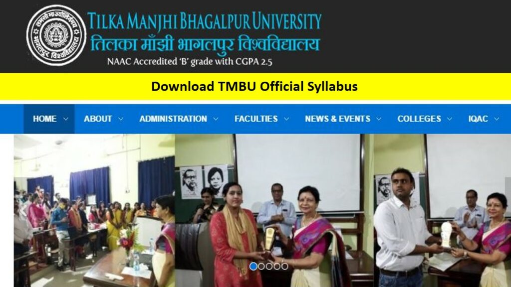 TMBU Syllabus : UG, PG, Economics, Zoology, History, BCA, MCA, B.A, B ...