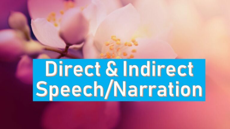 Narration - Direct & Indirect Speech | Learning Charts, Definition ...